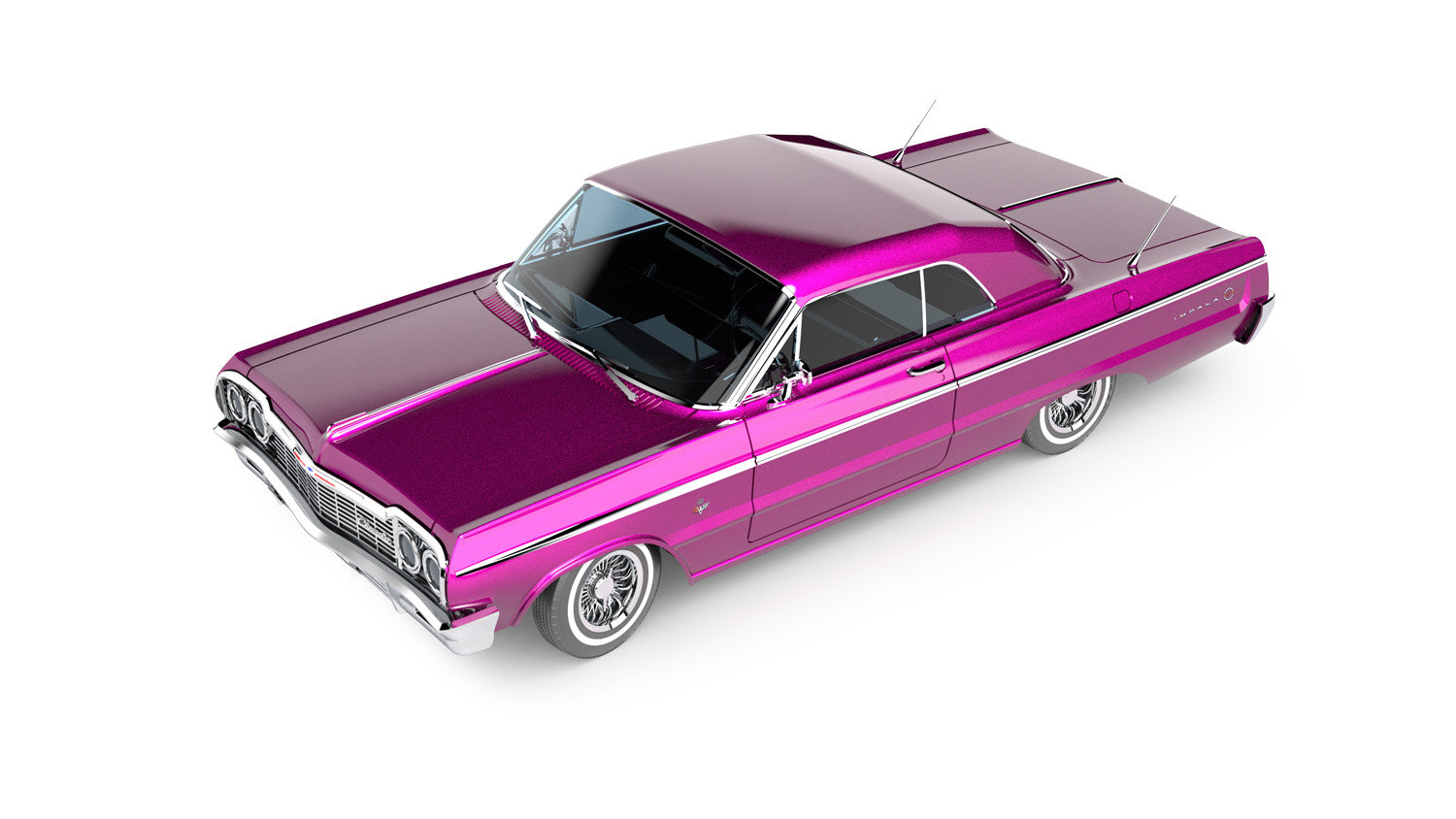 Kandy n chrome Edition SixtyFour Hopper Purple – KUSTOM RC LOWRIDERS