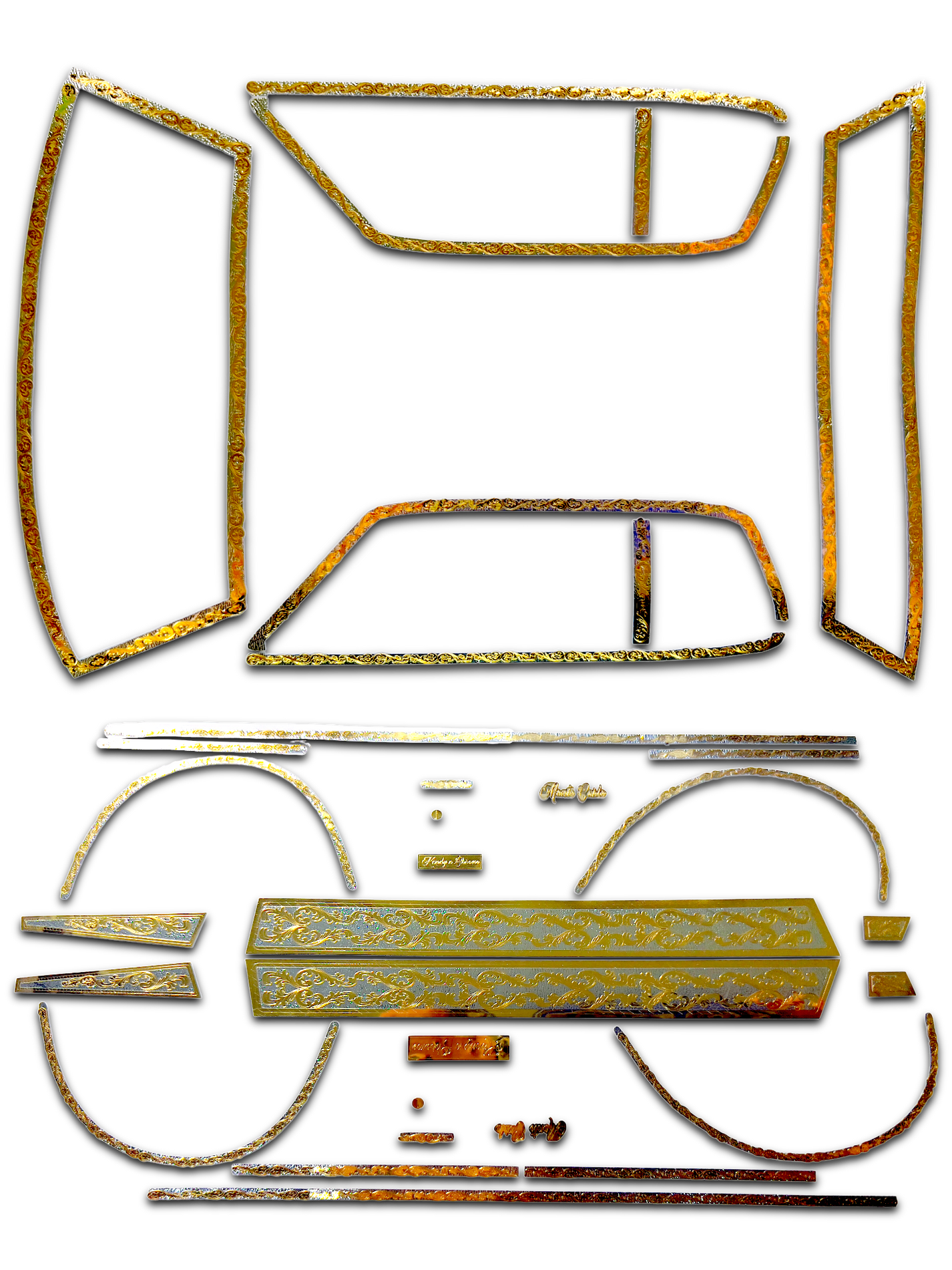 2 Tone engraved decals (Pre assembled) – KUSTOM RC LOWRIDERS