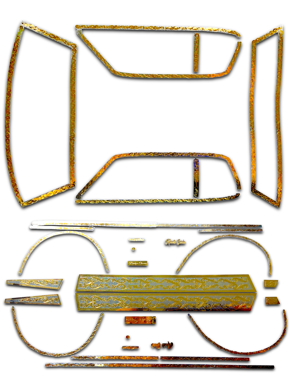 2 Tone engraved decals (Pre assembled) – KUSTOM RC LOWRIDERS