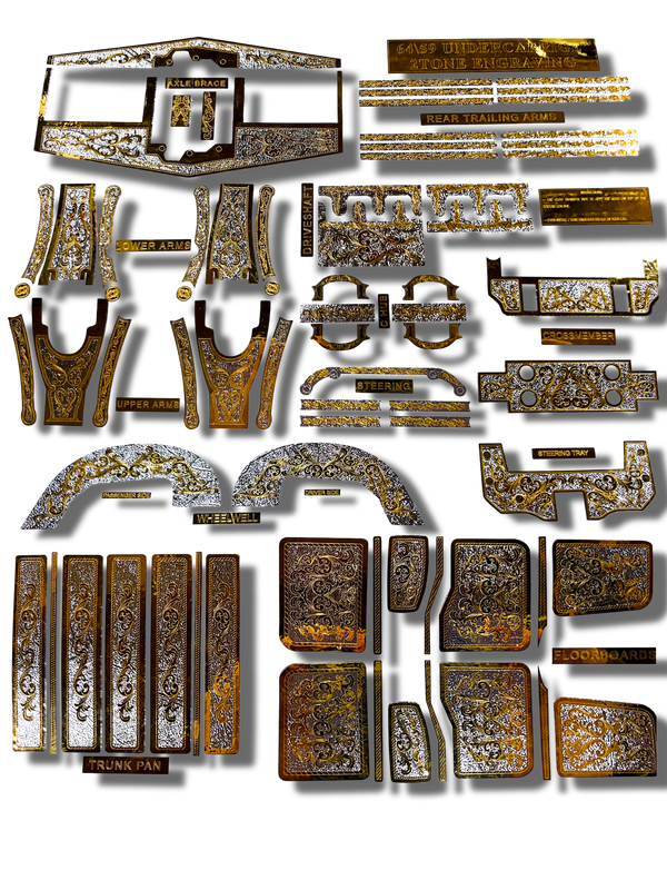 2 Tone engraved decals (Pre assembled) – KUSTOM RC LOWRIDERS