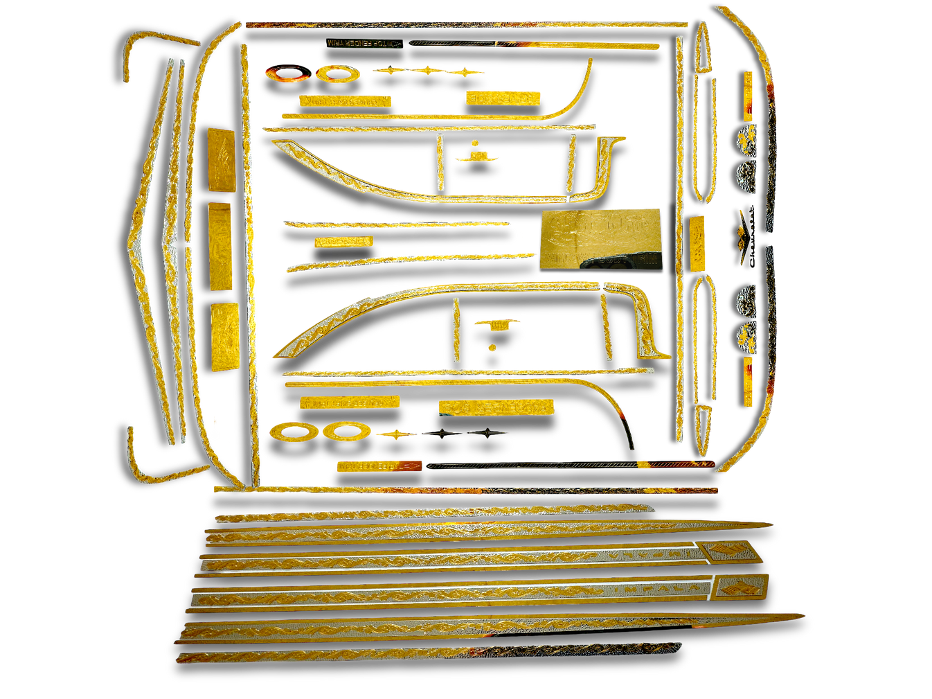 2 Tone engraved decals (Pre assembled) – KUSTOM RC LOWRIDERS