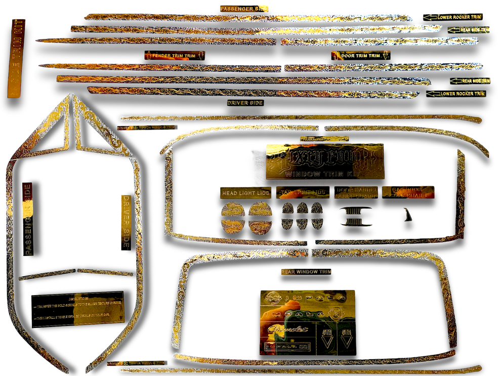 2 Tone engraved decals (Pre assembled) – KUSTOM RC LOWRIDERS