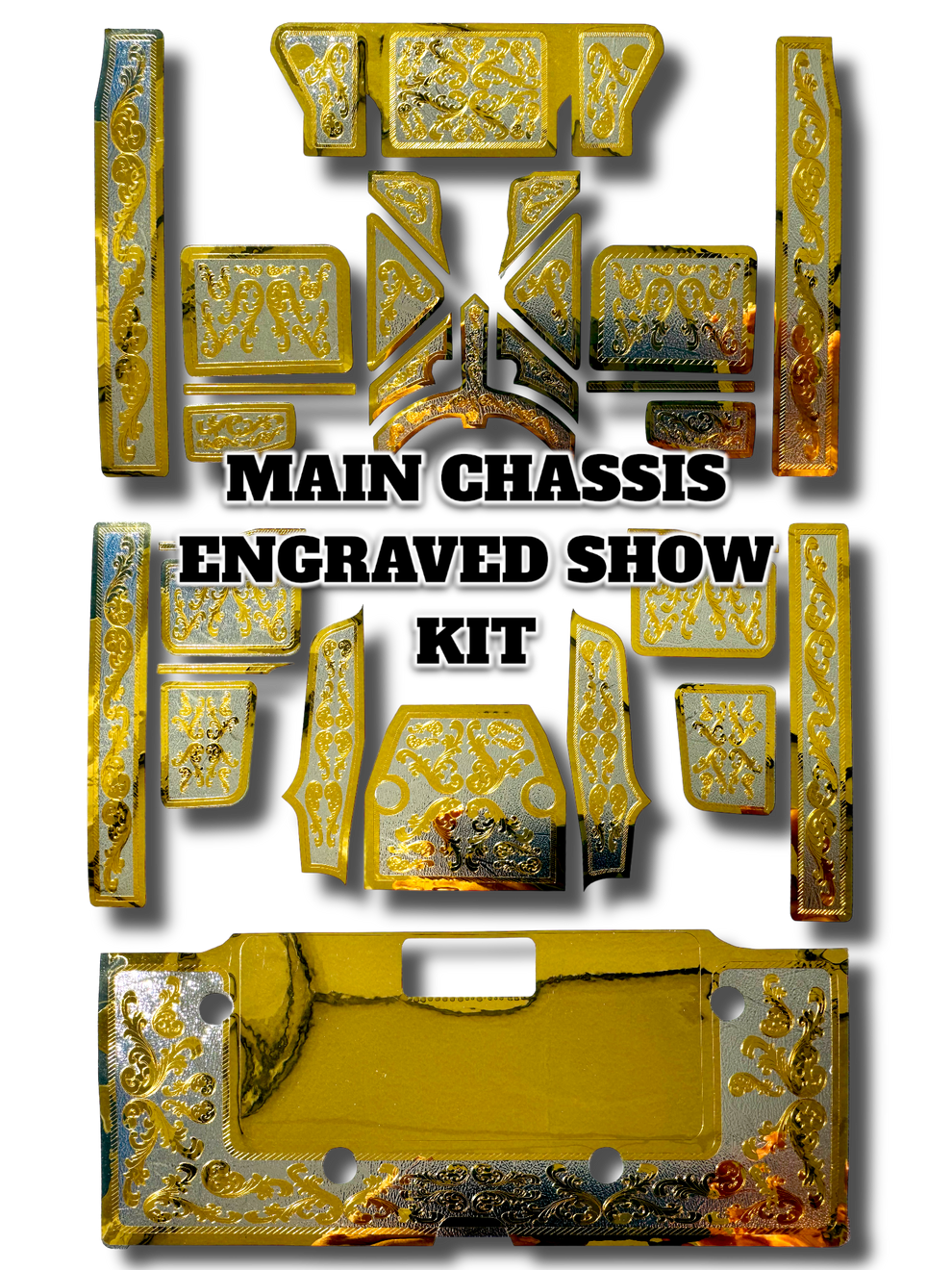 2 Tone engraved decals (Pre assembled) – KUSTOM RC LOWRIDERS